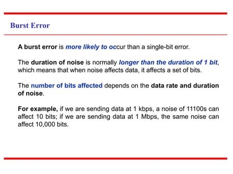 Data Link Layer Error Detection And Control2pptx Computer