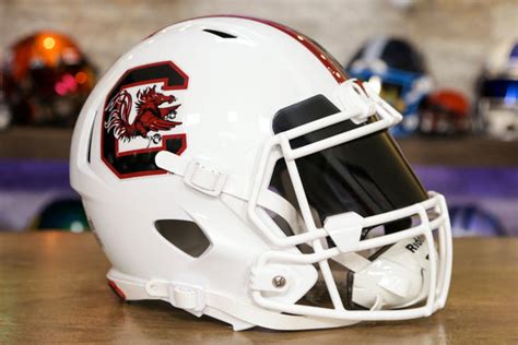 South Carolina Football Helmet Riddell South Carolina Gamecocks Chrome