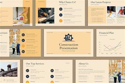 Шаблон презентации по строительству Keynote Шаблоны презентаций Envato Elements