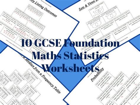 40 GCSE Foundation Maths Practice Pyramid Worksheets Teaching Resources