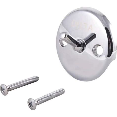 Delta Classic Overflow Plate And Screws In Chrome Rp31555 The Home Depot