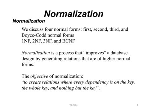 8 Normalization