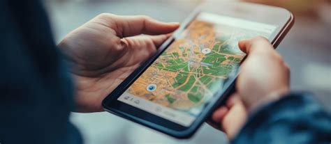 Person Navigating With A Gps App Premium Ai Generated Image