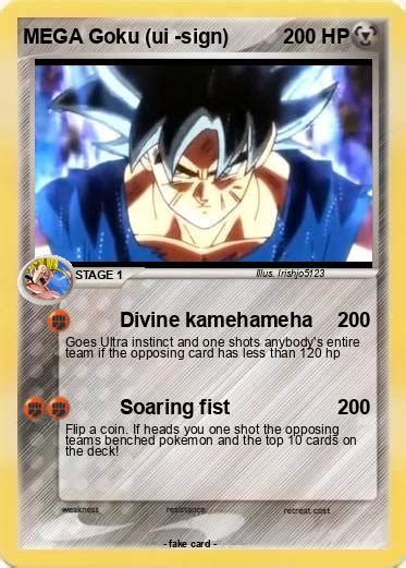 Pokémon Mega Goku Ui Sign Divine Kamehameha My Pokemon Card