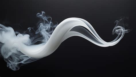 A White Cloud Of Smoke Is Blowing In The Wind Premium Ai Generated Image