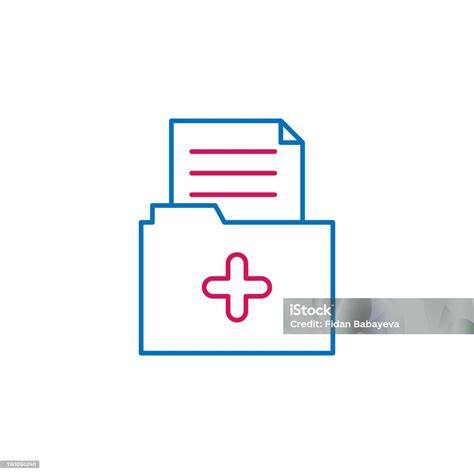 醫療 資料夾 醫學彩色圖示醫學例證的元素標誌和符號圖示可用於 Web徽標移動應用程式uiux向量圖形及更多圖示圖片 Istock
