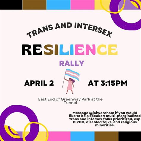 London Area Trans And Intersex Resilience Rally Rtransontario