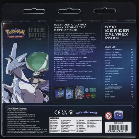 Pokemon TCG Ice Rider Calyrex VMAX League Battle Deck Pristine Auction