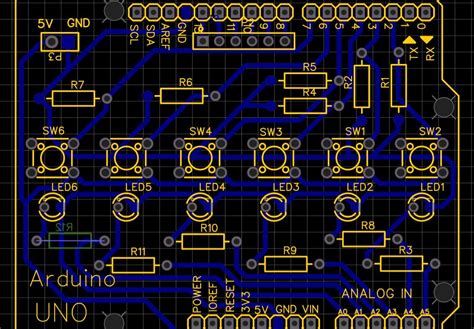 Arduino Uno Outputs Shield Layout Platform For Creating And Sharing