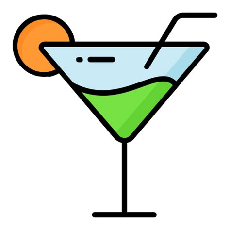 Martini Glass Generic Color Lineal Color Icon