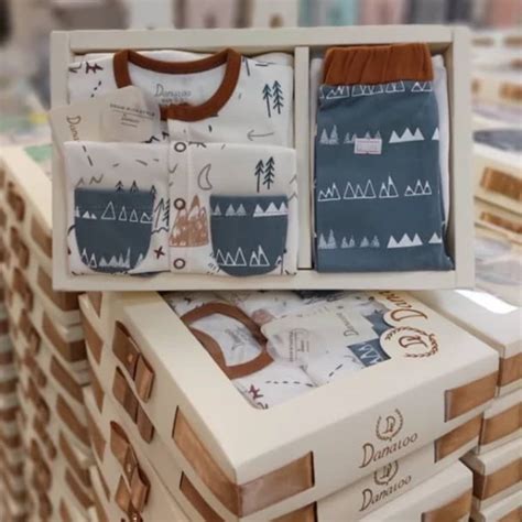 خرید و قیمت لباس پنج تیکه نوزادی دانالو جنس پنبه طرح های مختلف سایز صفر