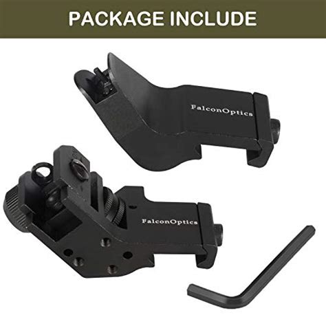 Falconoptics Canted Sights 45 Degree Rear Sight And Front Sight Iron