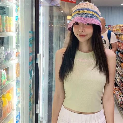 여름니트모자 여성용 스트라이프 니트 버킷 모자 접이식 선스크린 파나마 밥 야외 해변 어부 Gorros 티몬