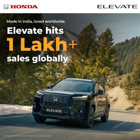Honda Elevate Cumulative Sales Cross 1 Lakh Units Team Bhp