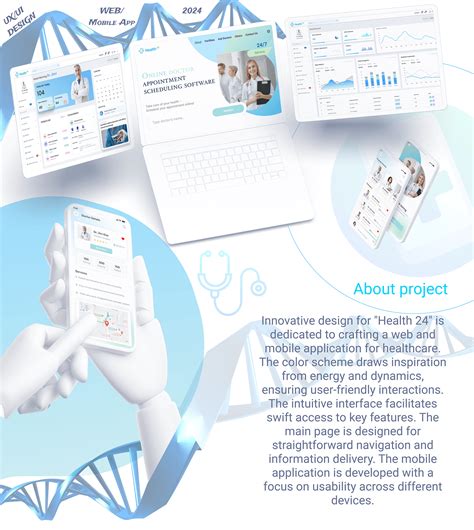 Medical Healthcare Service Saas Mobile App UX UI Design Behance