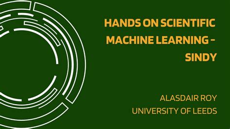 Hands On Scientific Machine Learning SINDy YouTube