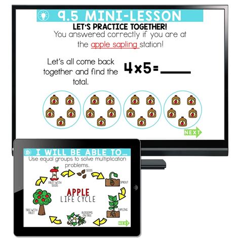 lucky to learn math lesson 9 5 equal groups teaching slides