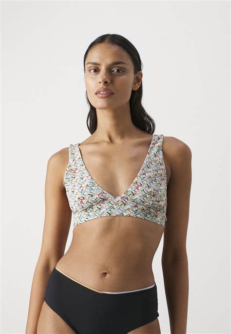 Tommy Hilfiger Monogram Bikini Top Th Multi Monogram Calicowhite