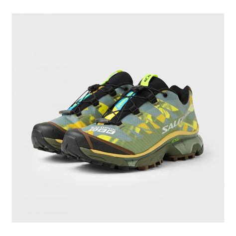 Salomon Xt 4 Og X Dekmantel Lily Pad Dark Earth Lemon Mens Fashion