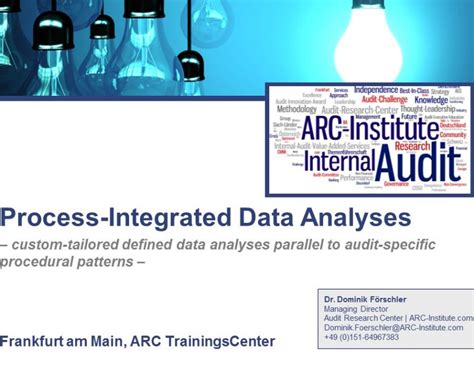Process Integrated Data Analyses Interne Revision Training