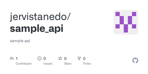 Github Jervistanedo Sample Api Sample Api