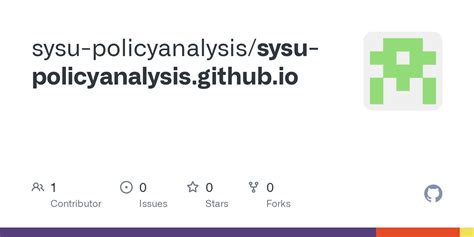 GitHub Sysu Policyanalysis Sysu Policyanalysis Github Io