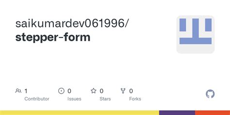 Github Saikumardev061996stepper Form