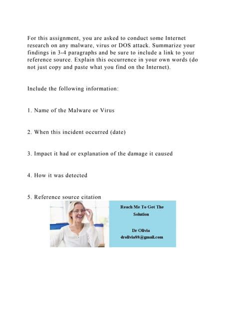 For This Assignment You Are Asked To Conduct Some Internet Researchdocx