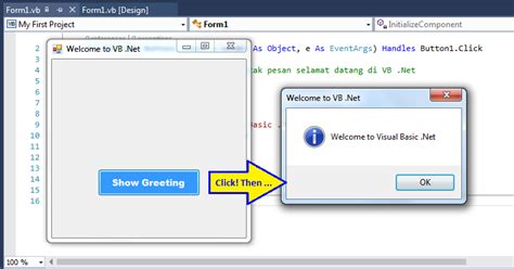 My First Windows Application Project Using Visual Basic Net Robotics