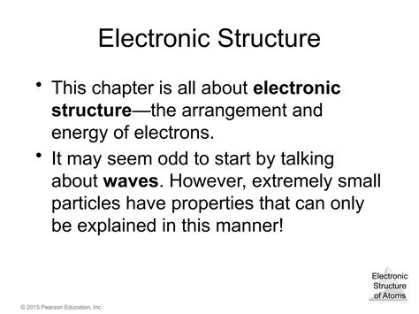 Electric Structure Of Atoms AP Chemistry PPT