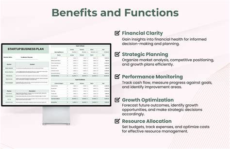 Startup Excel Business Plan Template Template Net