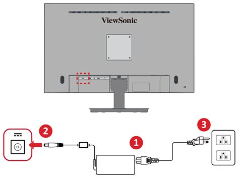 VA3209U 2K Connecting Power And Devices ViewSonic Monitor