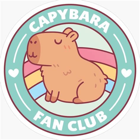 Capivara Capybara Cool Stickers Cute Stickers