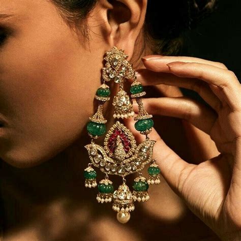 Pin By Pasupathy A On Ear Ring Indian Jewellery Design Earrings Bridal Jewelry Sets Indian
