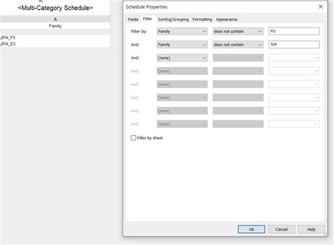 Solved: Schedule Filters - Autodesk Community