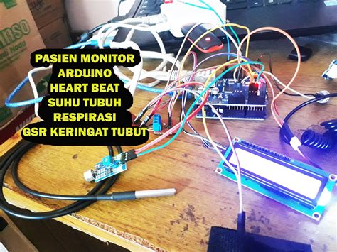 Membuat Alat Pasien Monitor Suhu Tubuh Ds18b20 Bpm Heart Beat