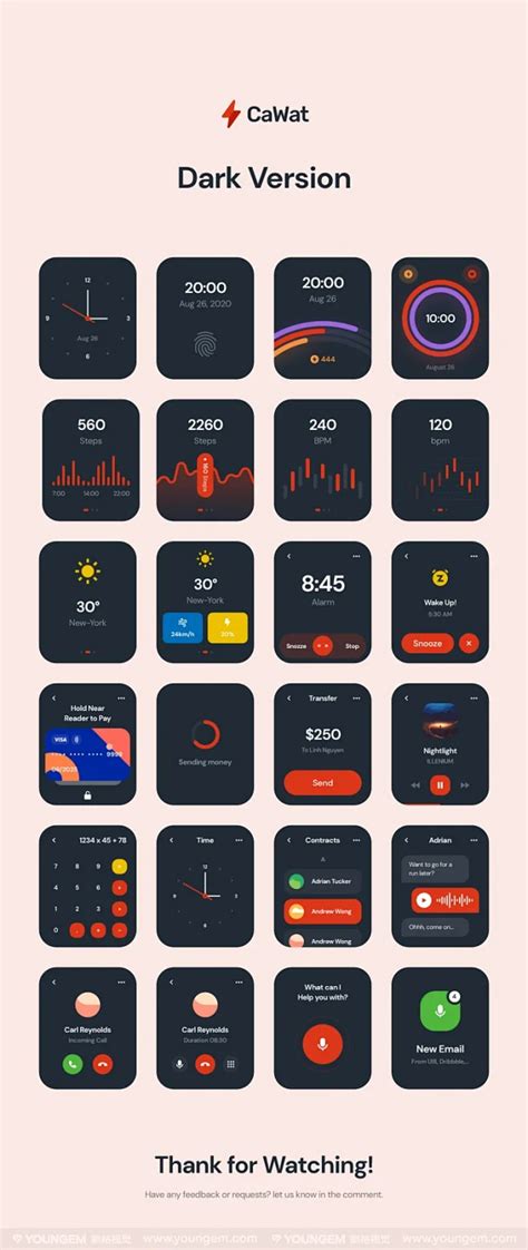 48张apple Watch苹果智能手表ui界面设计下载颜格视觉 花瓣网