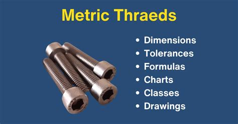 Metric Threads Dimensions Classes Formulas Full Guide 47 OFF