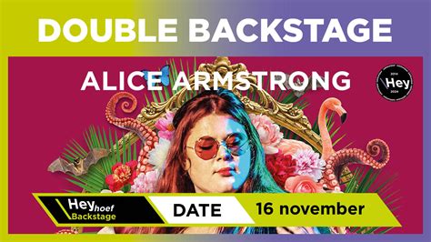 Concert Double Backstage Alice Armstrong 16 November 2024 Live