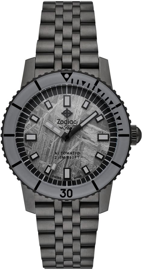 Zodiac Super Sea Wolf Ss Automatic Space Gray Meteorite Limited Edition