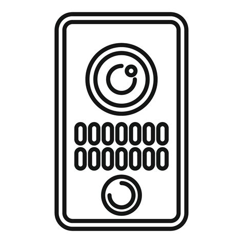 Electronic Intercom System With Camera And Keypad For Secure Access