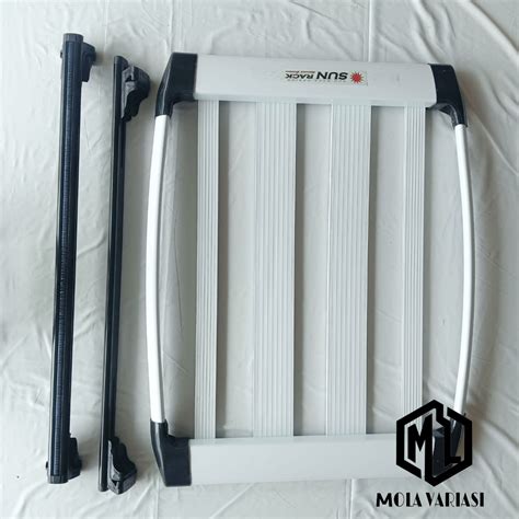 Jual Rack Bagasi Atas Rak Mudik Sun Rack Model Oval Jepit Roofrail
