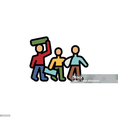 難民移民大綱圖示遷移插圖示的元素符號符號可用於網頁徽標移動應用程式uiux向量圖形及更多人圖片 人 人權 人群 Istock