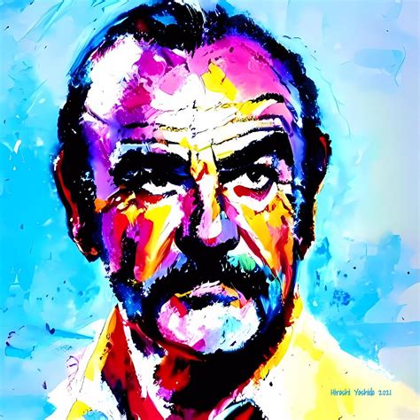 Sean Connery Digital Art By Hiroshi Yoshido Fine Art America