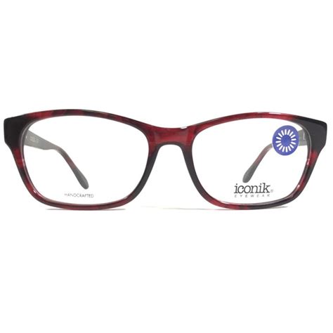 Iconik Accessories Iconik Eyeglasses Frames Annie C Red Horn Square