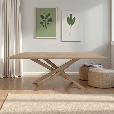 Orren Ellis Modern Simple Rectangular Solid Wood Dining Table Wayfair Canada