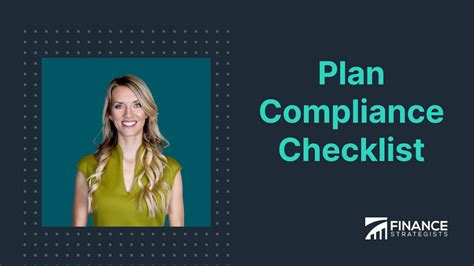 Plan Compliance Checklist Definition Requirements And Review
