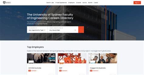 The University Of Sydney Faculty Of Engineering Careers Directory For