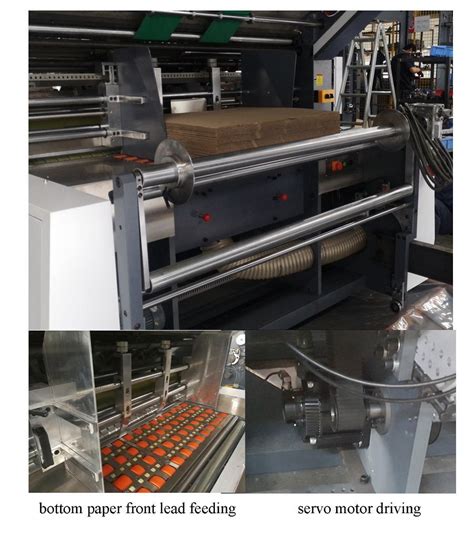 Automatic Corrugated Carton Flute Laminator Cardboard Sheet To Sheet