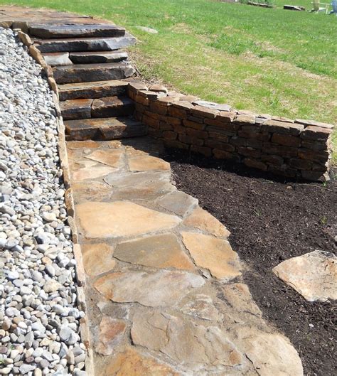 47 Best Images About Flagstone Paths And Walkways Mortar On Pinterest